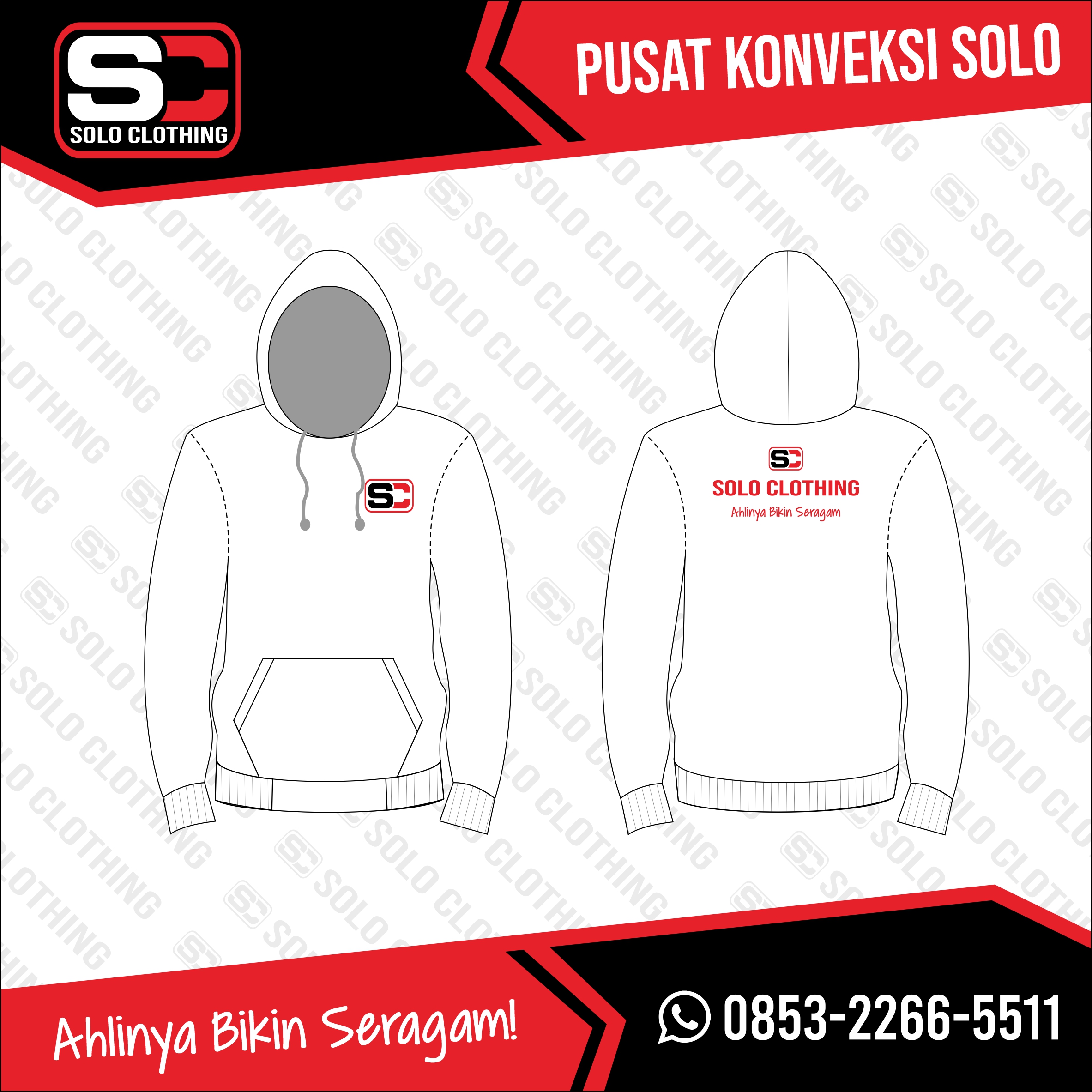 0853 2266 5511 | Contoh Desain Sweater Hoodie Terbaik